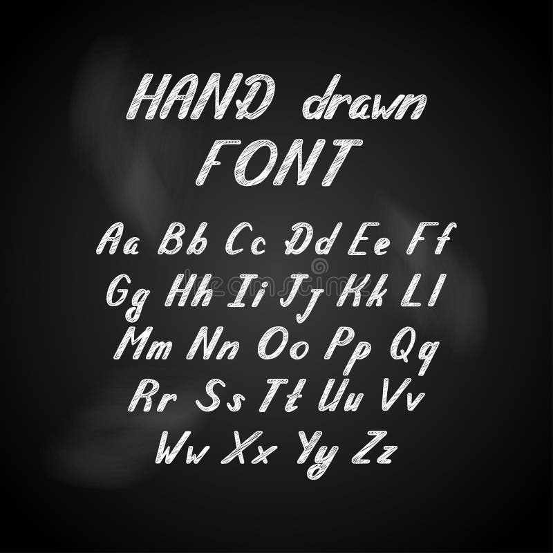 Chalkboard Lettering Alphabet