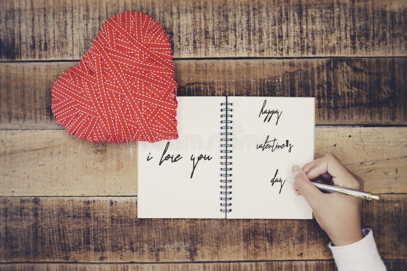 Handwritten I Love You with Leafy and Heart on Paper Pinned with Pink ...