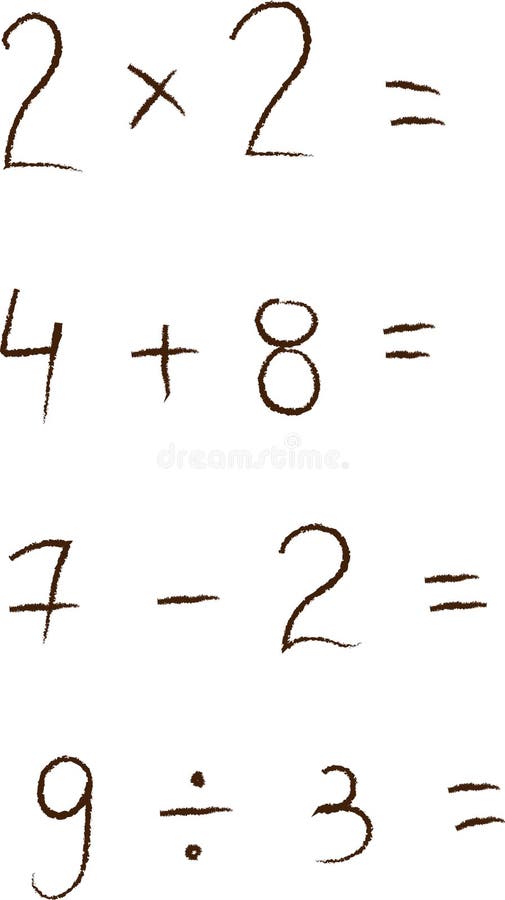 Handwritten Operations Stock Illustrations – 24 Handwritten Operations ...