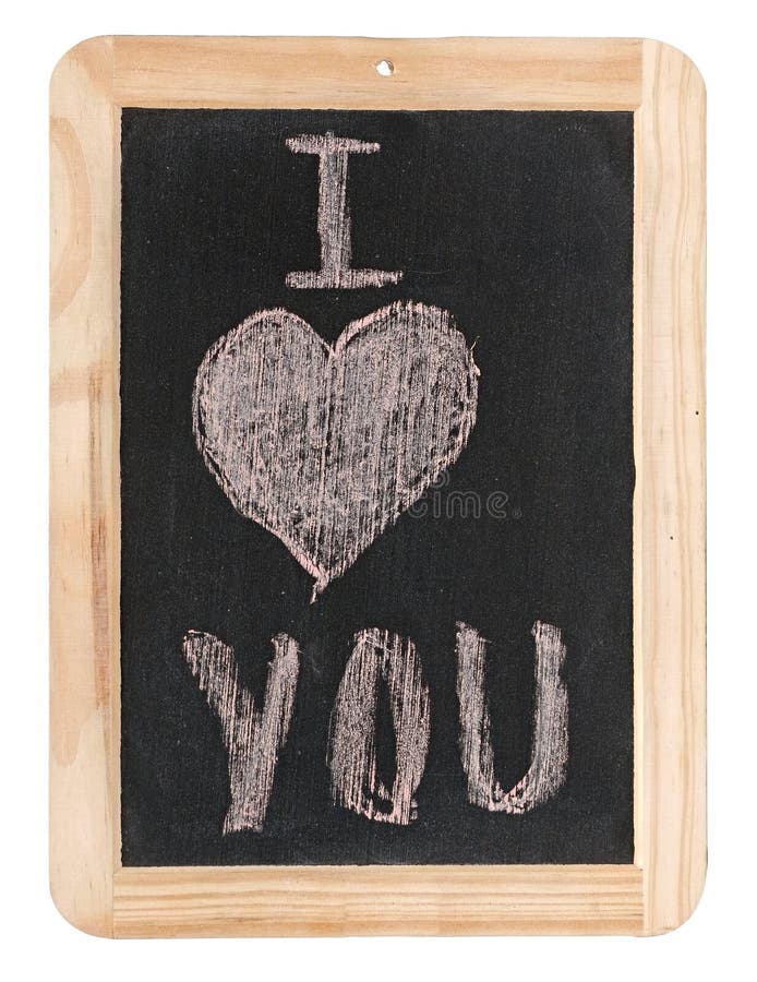 Handwritten Message on a Chalkboard Stock Photo - Image of chalkboard ...