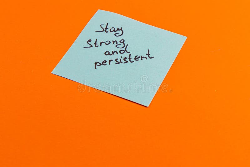 Motivational Note Emphasizing Strength and Persistence on Vibrant ...