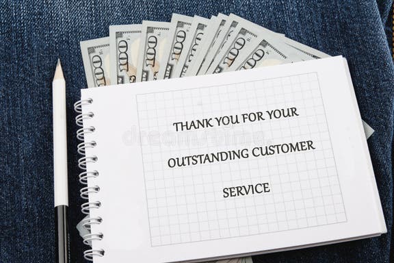 A Handwritten Note Expresses Gratitude for Exceptional Customer Service ...