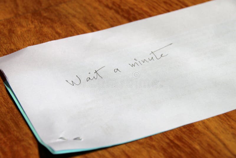 Handwritten on note paper stock photo. Image of waste - 78127304