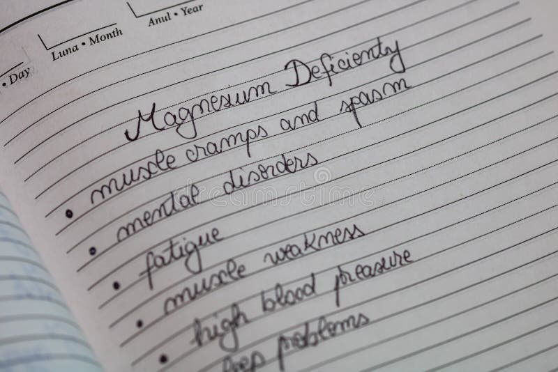 Handwritten Notes on White Note Paper Stock Photo - Image of artistic ...