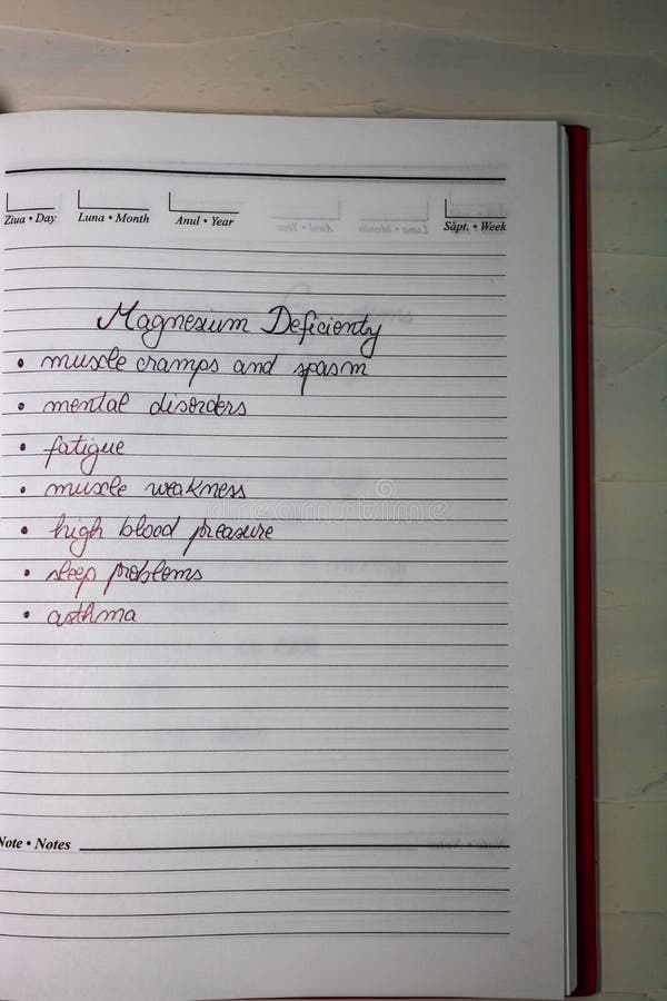 Handwritten Notes on White Note Paper Stock Photo - Image of ...