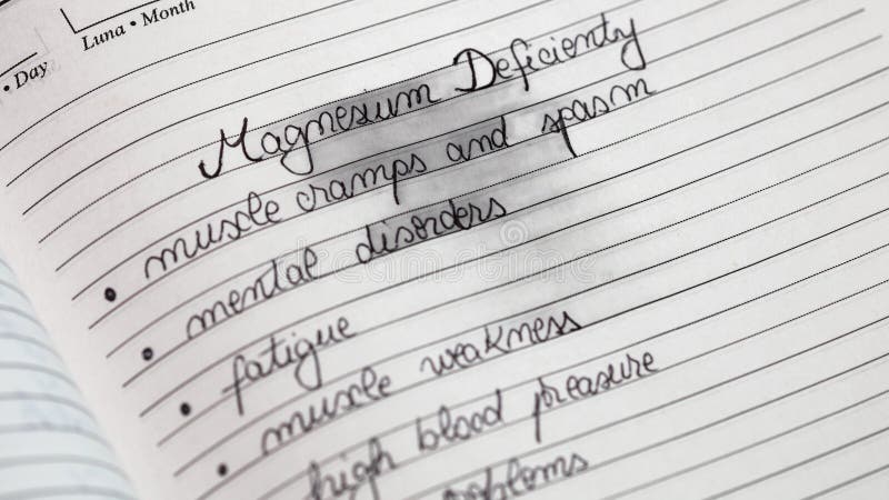 Handwritten Notes on White Note Paper Stock Photo - Image of letter ...