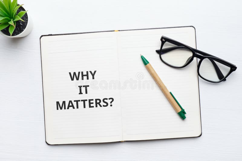 Handwritten Question Why it Matters Concept on Paper Stock Image ...