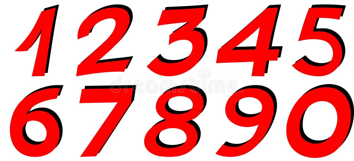 Numbers Zero To Nine Stock Illustrations – 1,308 Numbers Zero To Nine ...