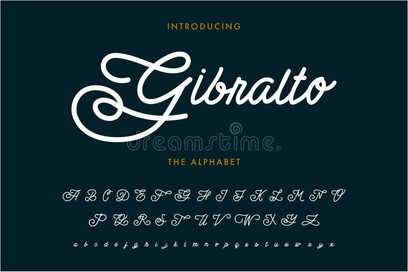 Handwritten Script Font. Hand Drawn Brush Style Modern Calligraphy ...