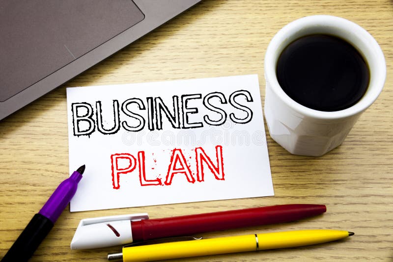 Handwritten Text Caption Showing Business Plan Planning. Business ...