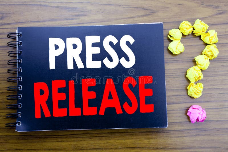 Handwritten Text Showing Press Release. Business Concept Writing for ...