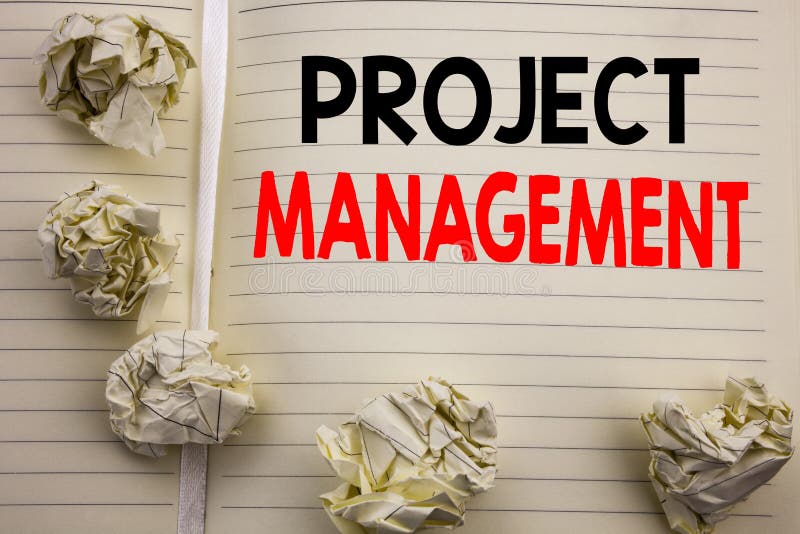 Handwritten Text Showing Project Management. Business Concept Writing ...