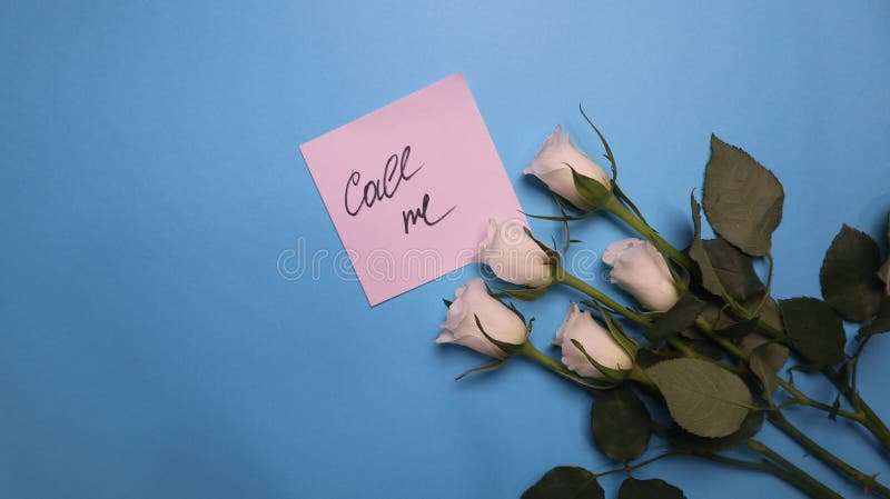 Handwritten Text on Sticker "call Me " Stock Image - Image of black ...