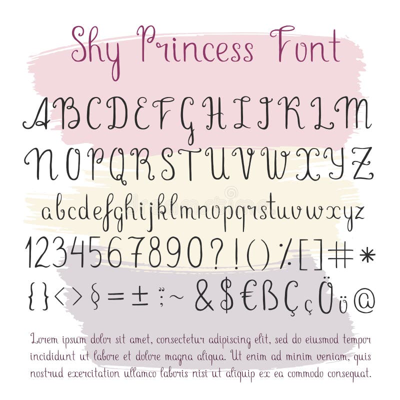 Script Font Alphabet Thin Calligraphy Stock Illustrations – 655 Script ...