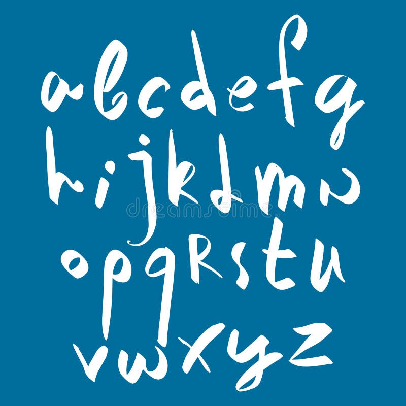 Handwritten vector script. stock vector. Illustration of learn - 42207314