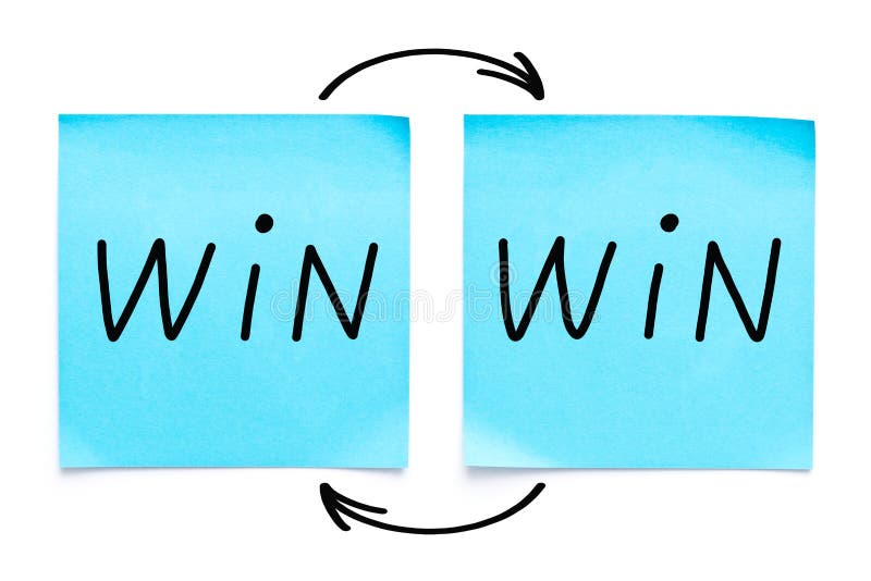 Win-Win Strategy Concept on Sticky Notes Stock Image - Image of ...