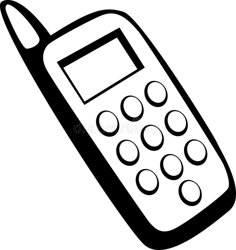 Handy vektor abbildung. Illustration von telefon, antenne - 1622035