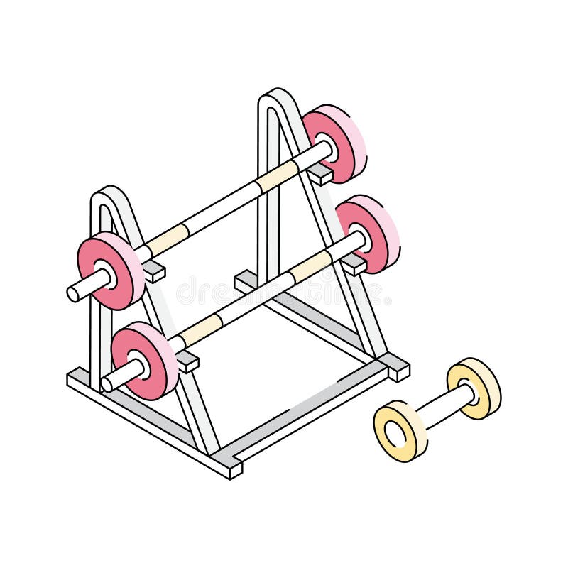 Icon Depicting Dumbbell Rack Stock Illustrations – 6 Icon Depicting ...