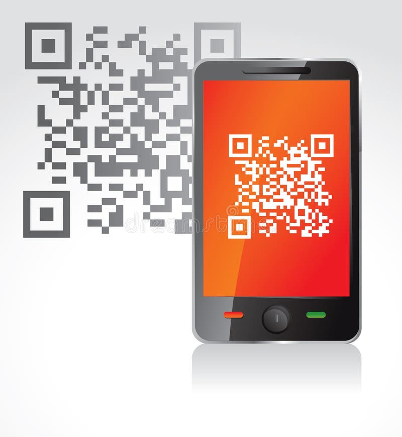 Handy Mit QR Code Bild. Bild: 93558570