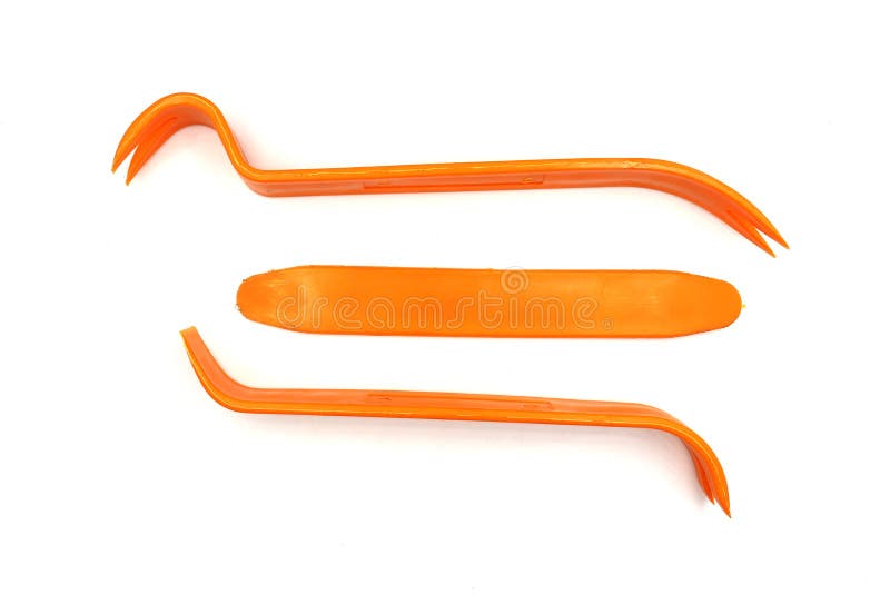 Handy Remover Set for Plastic Upholstery Fastener Isolated on White ...