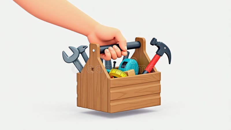 Handy Toolbox Filled with Essential Tools for Repairs Stock Image - Image of measuring ...