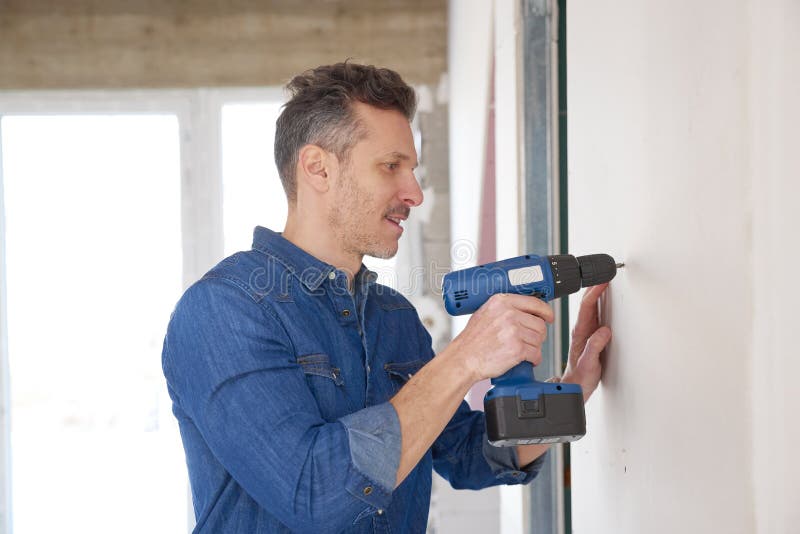 Handy Man Working stock photo. Image of owner, work, carpentry - 7659056