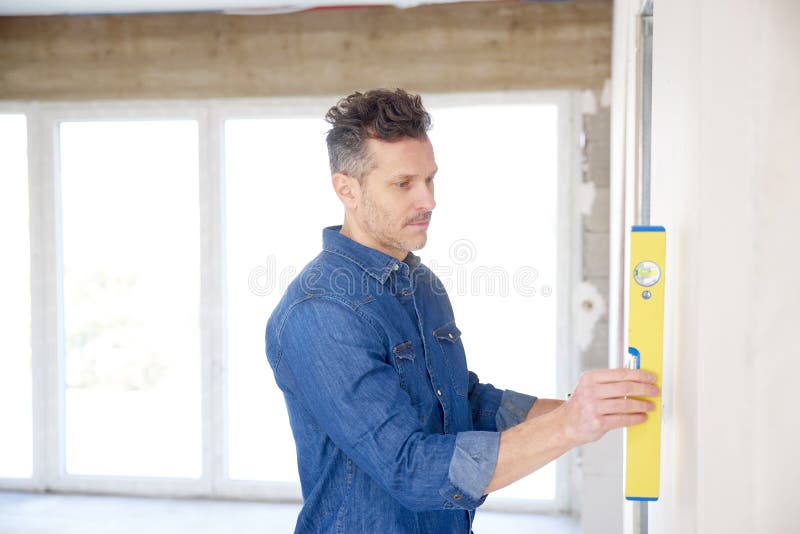 Handy Man Working stock image. Image of built, house, apartment - 7659055