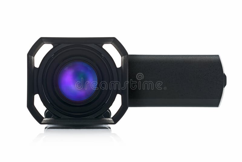 Handycam Camcorder Front View Stock Photo - Image of product, recording ...