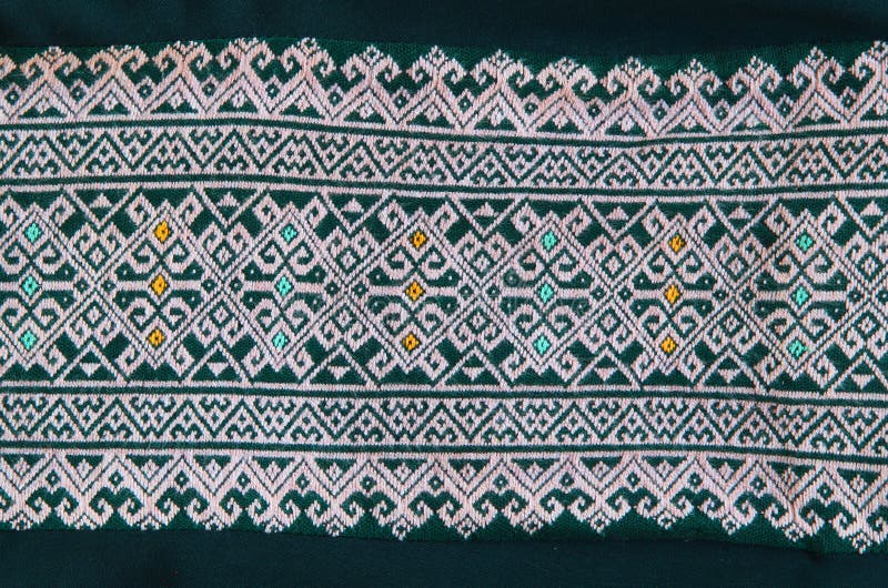 Handycraft Texture Thai Cloth. Stock Photo - Image of style, hand: 55359136