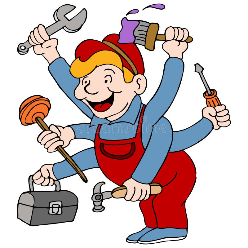 Handyman stock vector. Illustration of drawing, clipart - 20443766