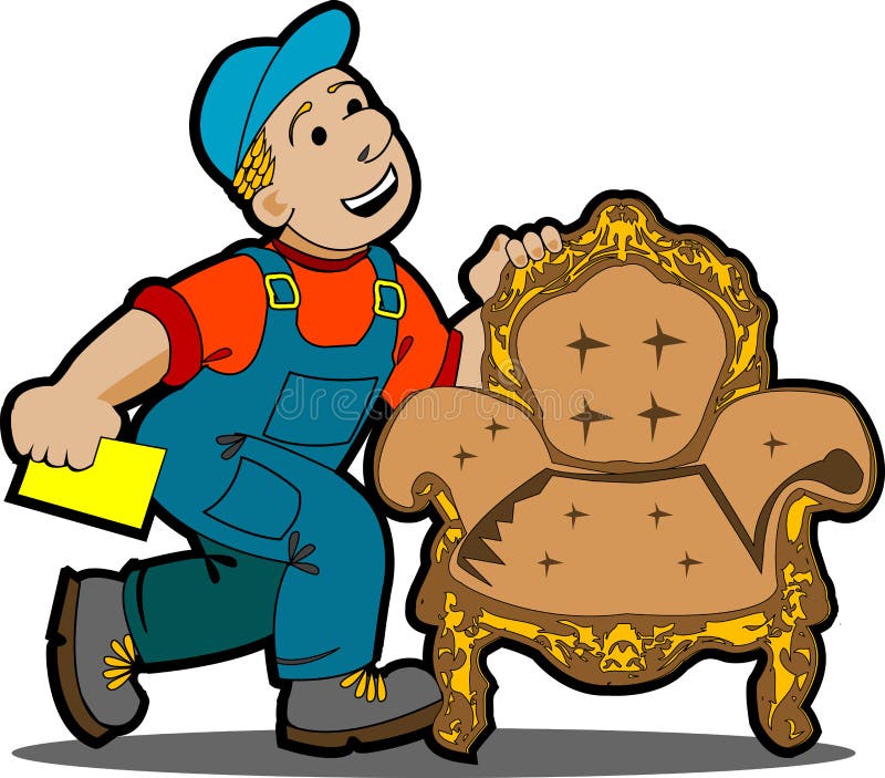 Handyman cartoon. stock vector. Illustration of smile - 16841573