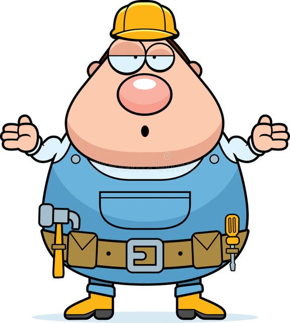 Handyman Confused stock vector. Illustration of stupid - 14264714