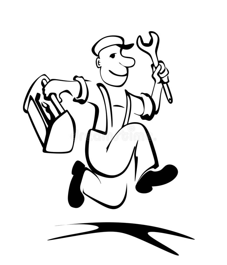 Handyman stock vector. Illustration of cool, sketch, occupation - 46939071