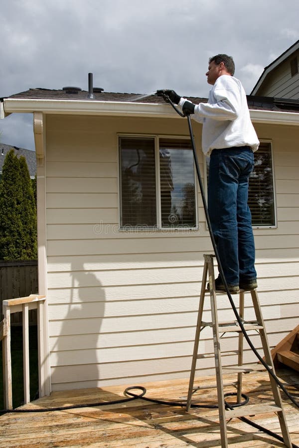 Handyman home maintenance stock photo. Image of ladder - 4991634