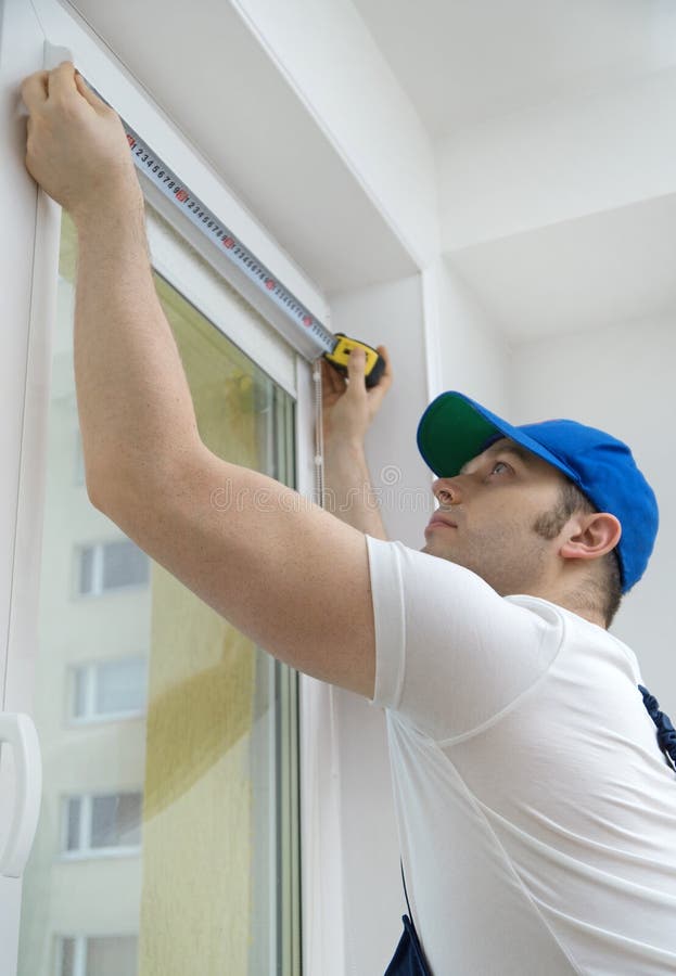 Handyman measuring window. stock photo. Image of measurement - 109130348 Handyman measuring window. stock photo. Image of measurement - 109130348