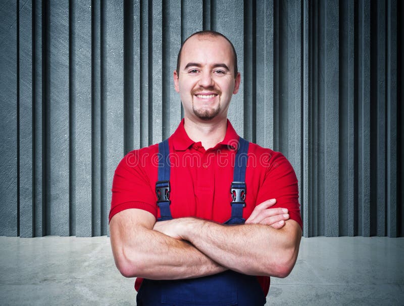 Handyman portrait stock image. Image of casual, worker - 47809107