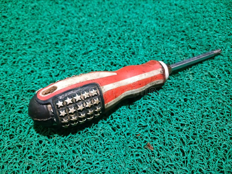 Handyman Screwdriver with a Handle Symbolizing the United States Stock ...