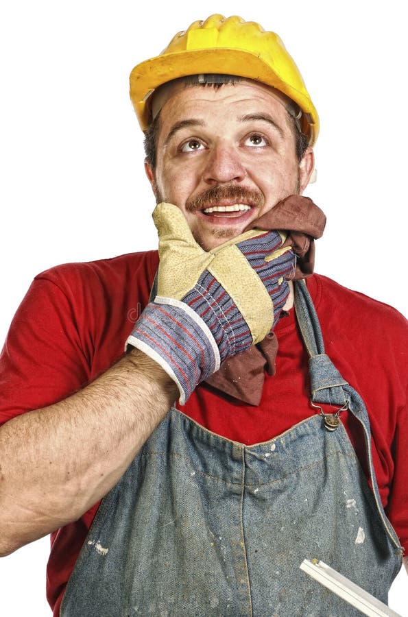 Construction Worker stock photo. Image of confident, chief - 55544