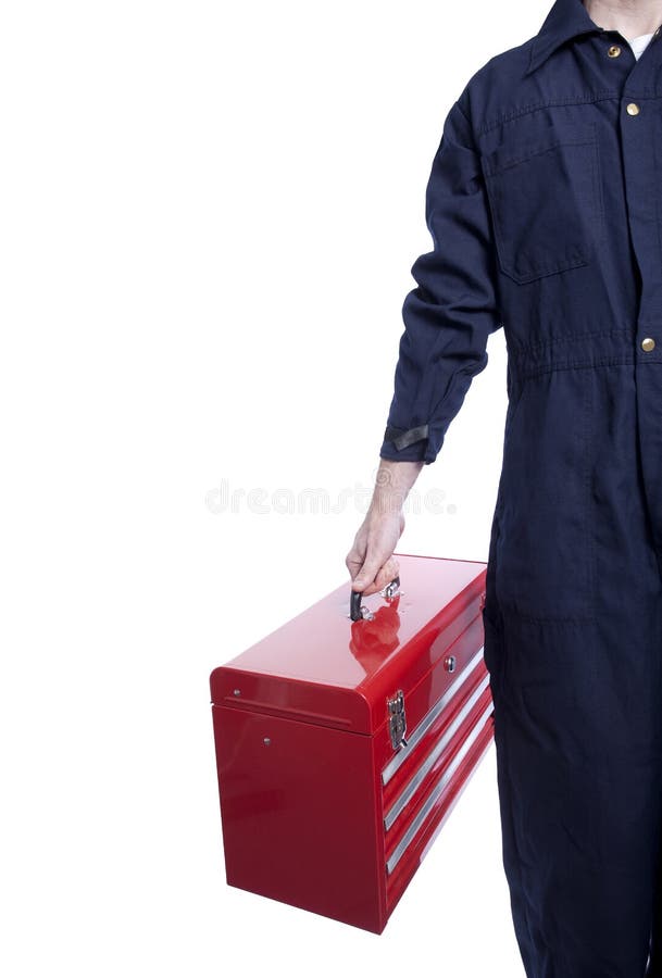 Handyman with a toolbox stock photo. Image of tool, electrician - 22322782