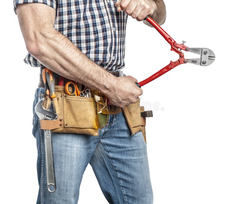 Handyman and tools stock photo. Image of body, worker - 93821882
