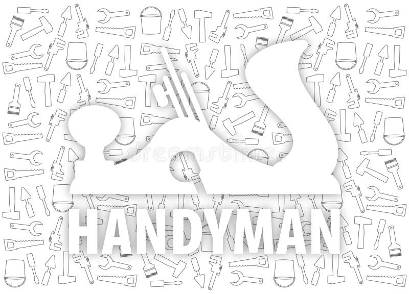 Handyman Tools Pattern. Corporate Web Site Elements & Background Stock ...