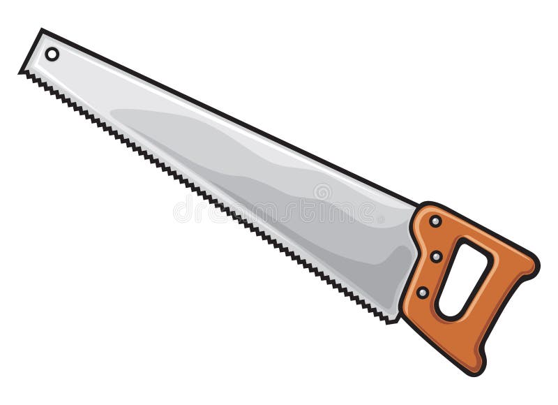 Handzaag vector illustratie. Illustratie bestaande uit kunstwerk - 28665256