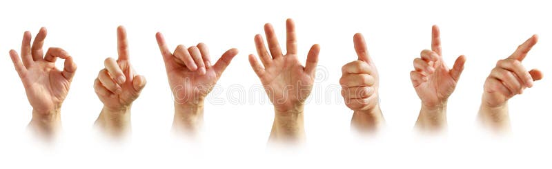 Handzeichen stockfoto. Bild von mann, zahl, einstellen - 26364726