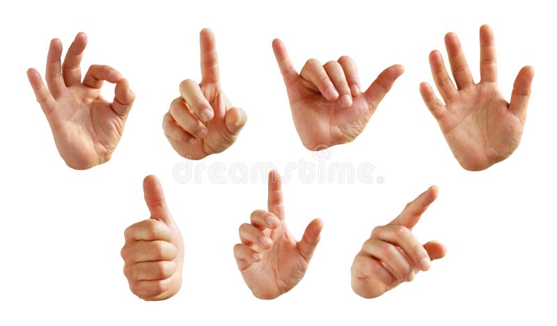 Handzeichen stockbild. Bild von kommunikation, mann, leute - 46631691