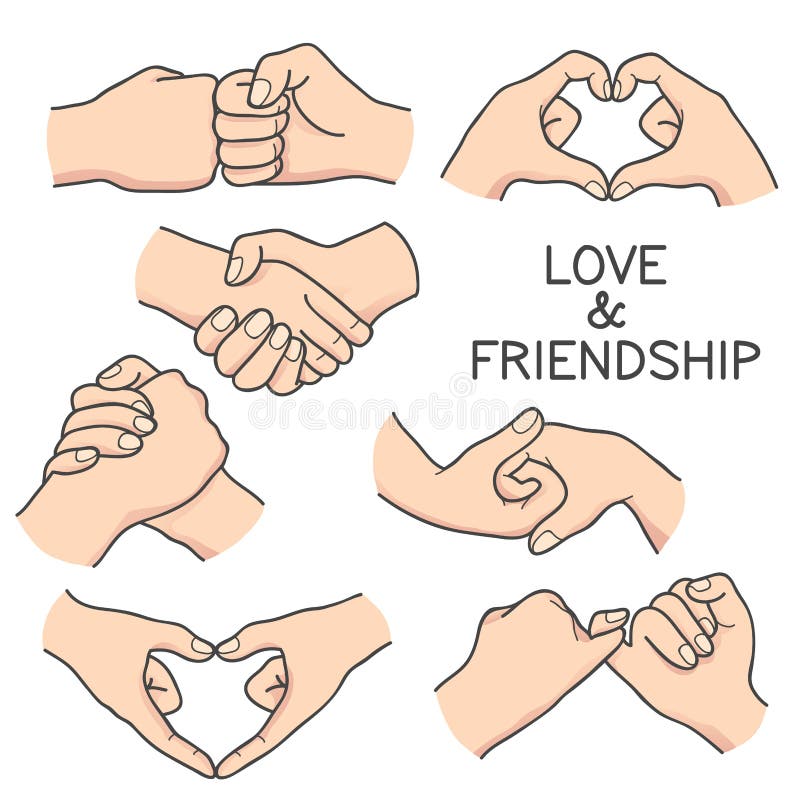 Handzeichen-Vektor-Illustration Vektor Abbildung - Illustration von ...