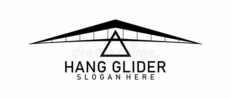 Hang Glider Fly Logo Illustration Design Vector Stock Vector ...