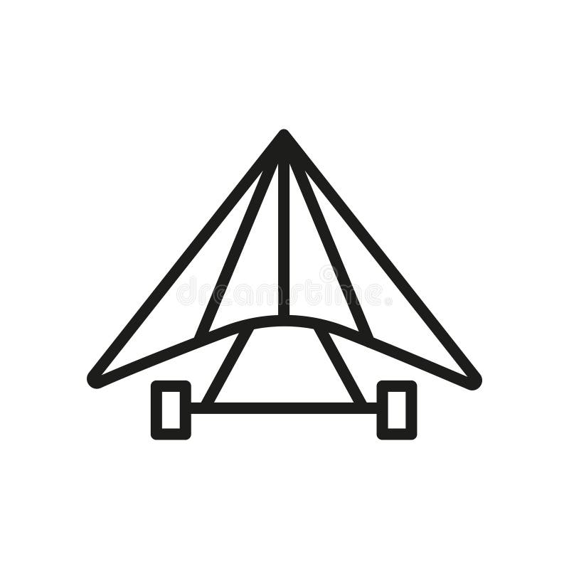 Hang Glider Icon Vector Design Templates Simple and Modern Stock Vector ...