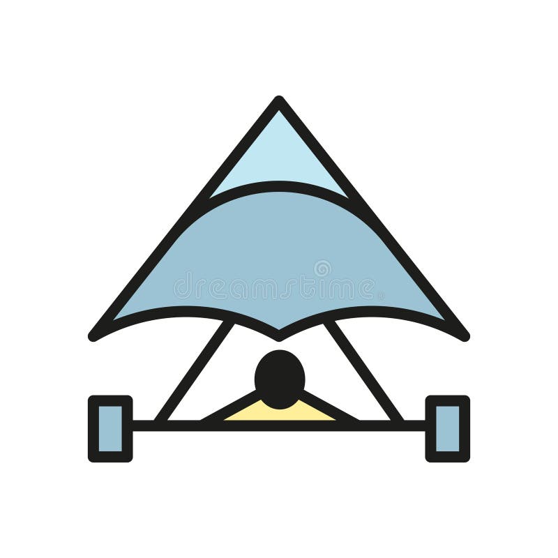 Hang Glider Icon Vector Design Templates Simple and Modern Stock Vector ...