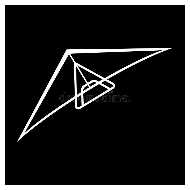 Hang gliding logo design stock vector. Illustration of challenge ...