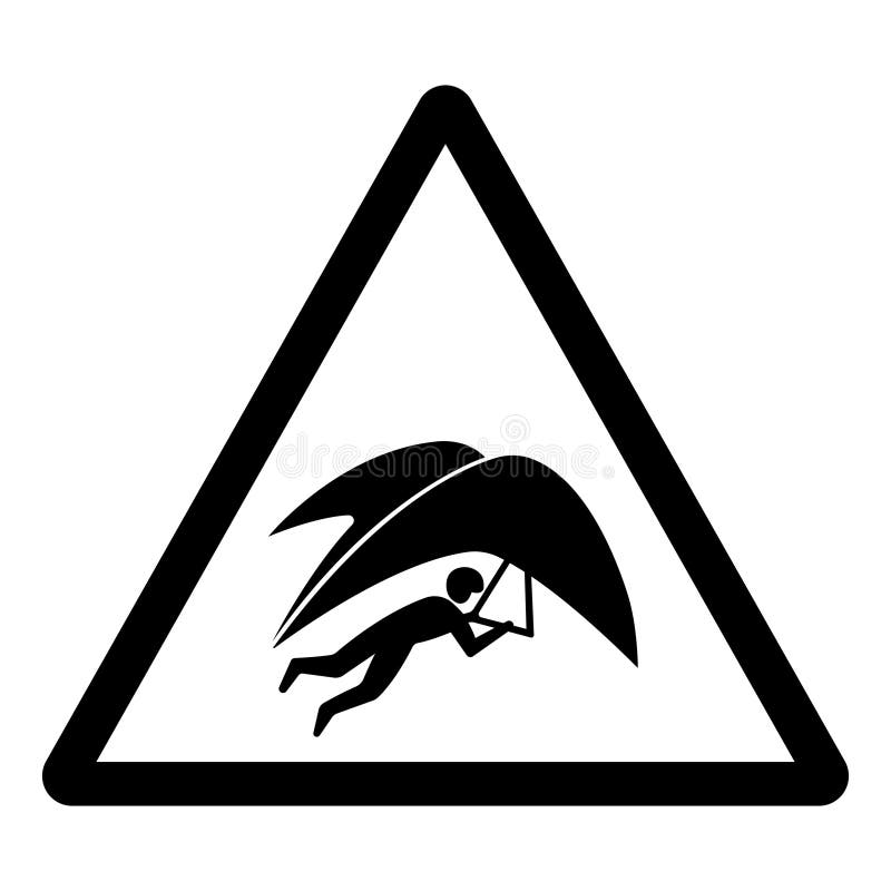 Hang Gliding Symbol Sign, Vector Illustration, Isolate on White ...